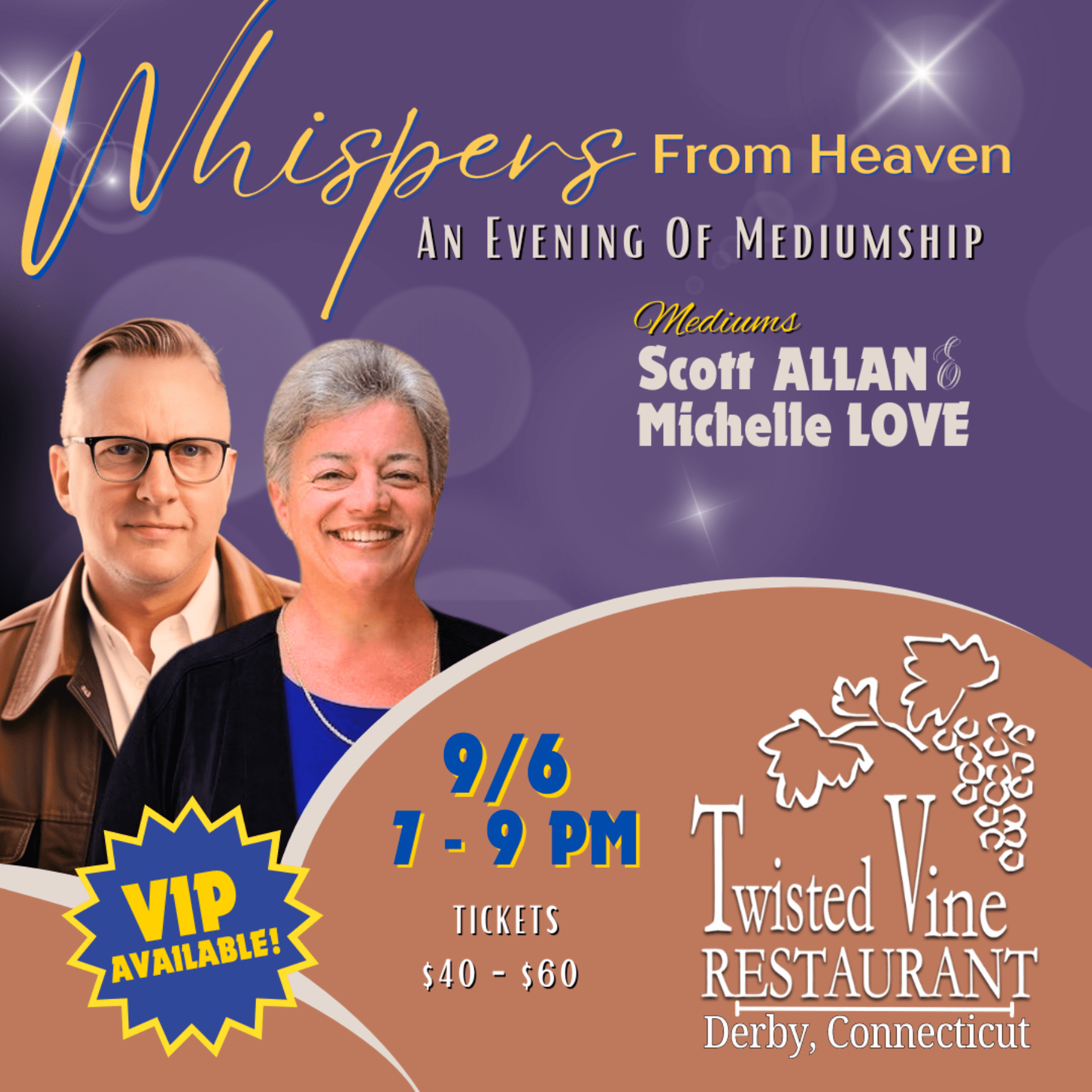 Events - Scott Allan, Psychic Medium & Paranormal Investigator